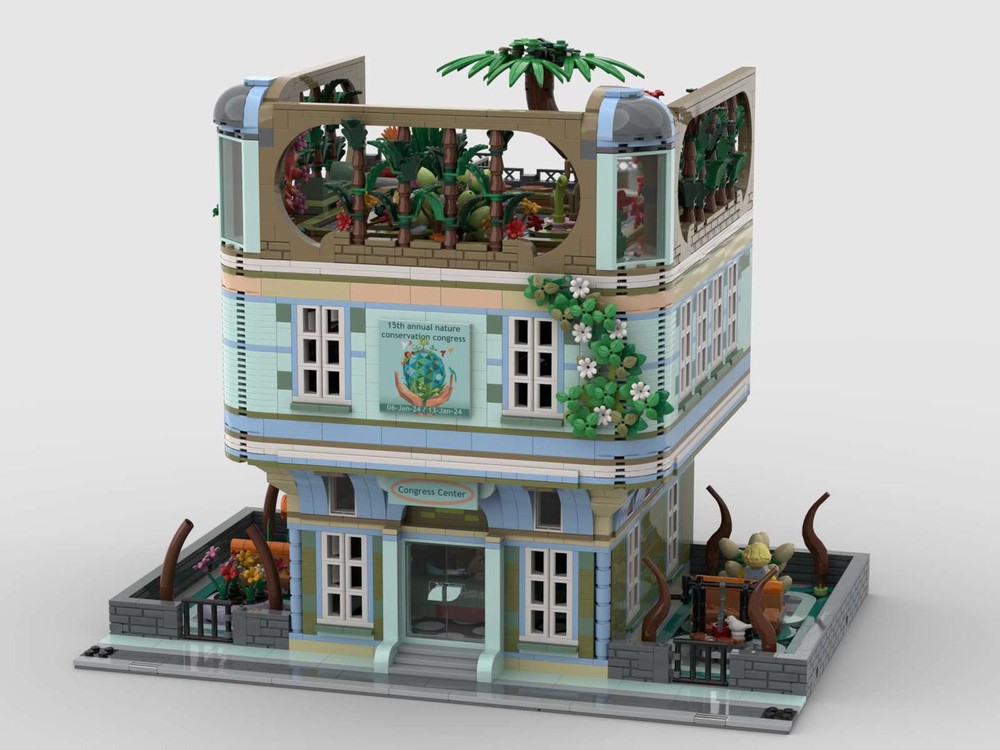 LEGO MOC Convention Center by JacoLecolo | Rebrickable - Build with LEGO