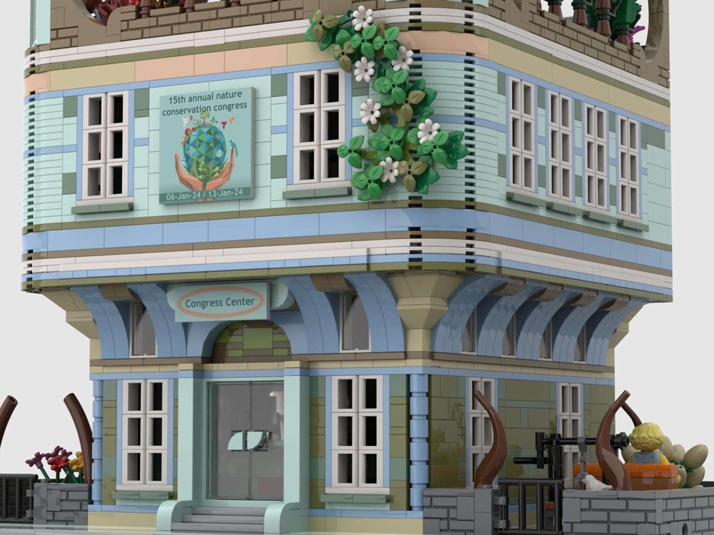LEGO MOC Convention Center by JacoLecolo | Rebrickable - Build with LEGO