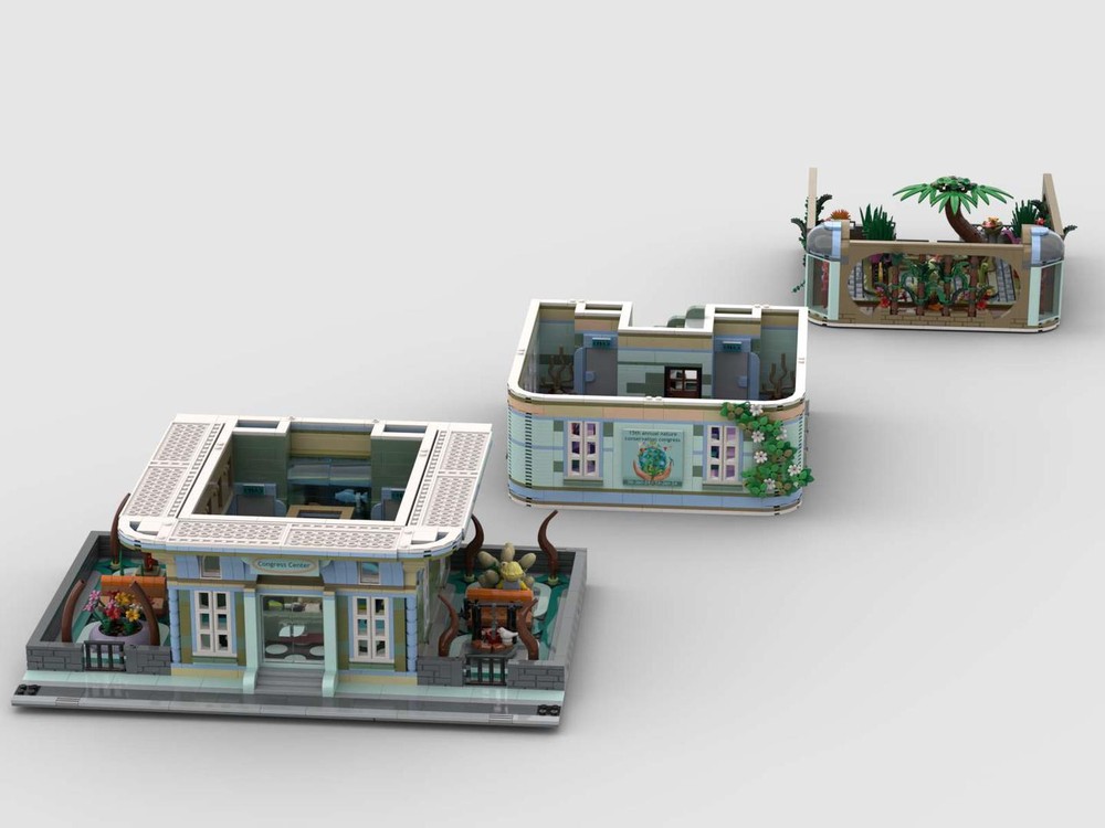LEGO MOC Convention Center by JacoLecolo | Rebrickable - Build with LEGO