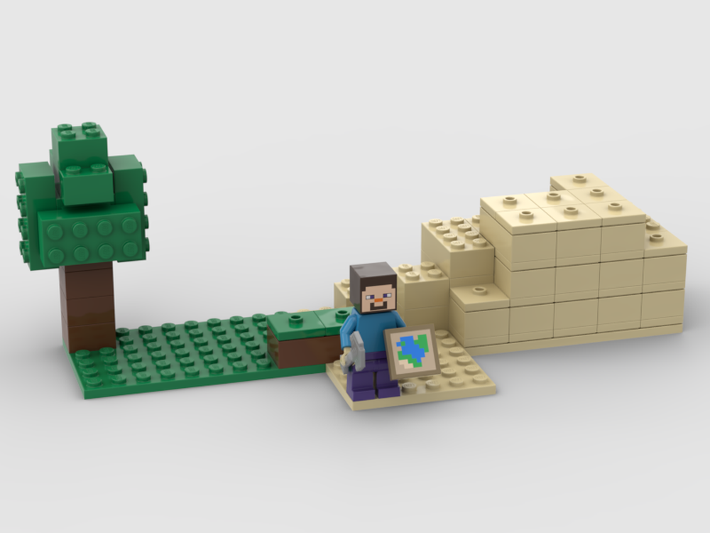 LEGO MOC Minecraft Buried Treasure by BreezeBricks | Rebrickable ...
