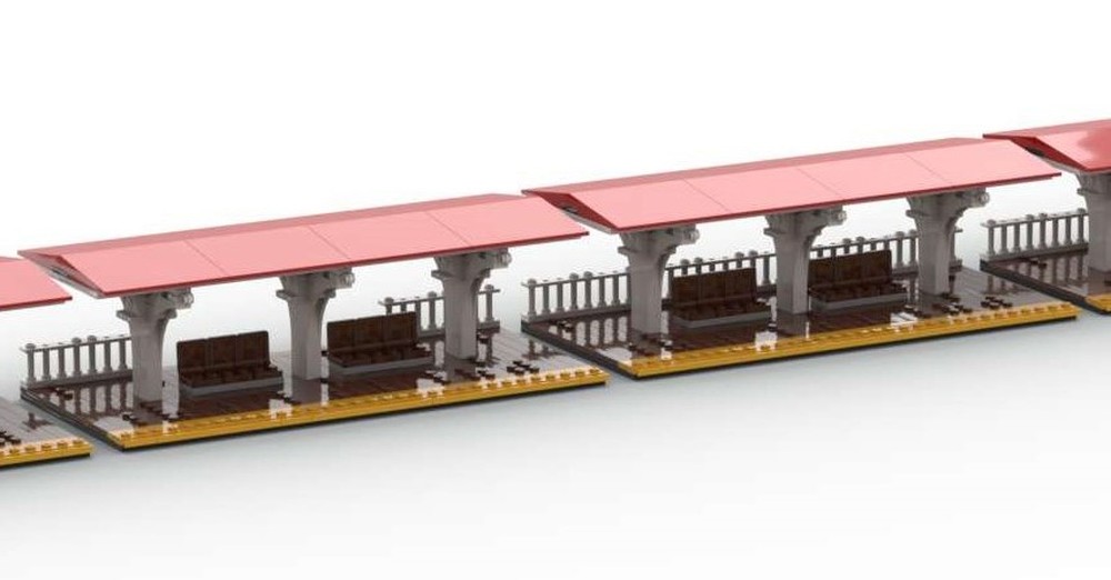 LEGO MOC Brooklyn L Station: Middle section by EMRE_04 | Rebrickable ...