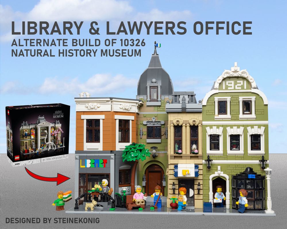 LEGO MOC Library & Lawyer´s Office by steinekonig | Rebrickable - Build ...