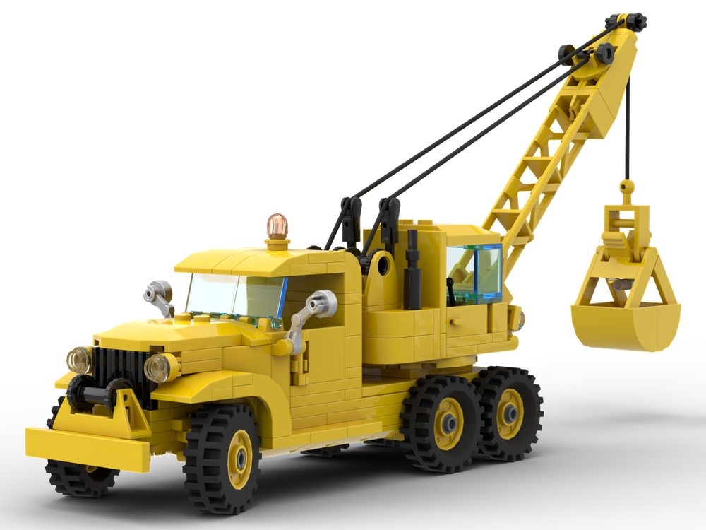 LEGO MOC Vintage Crane Truck by Dongeraldo | Rebrickable - Build with LEGO
