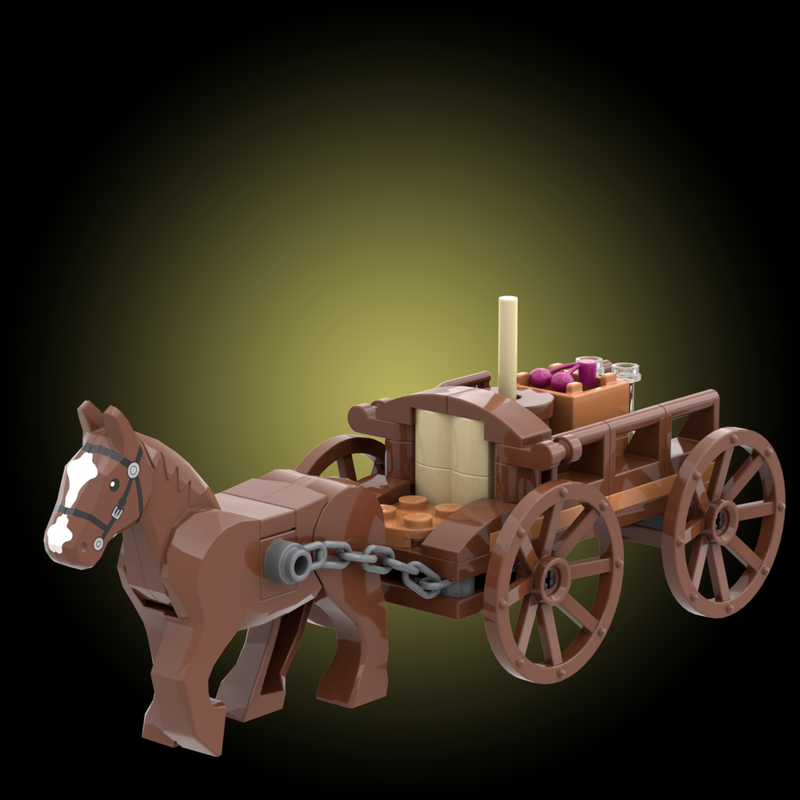 LEGO MOC Horse carriage by LucSoleBricks | Rebrickable - Build with LEGO