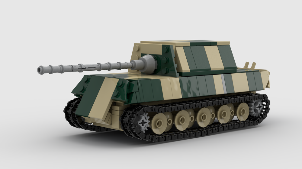 LEGO MOC Jagdtiger Tan and green Camouflage by Leopard_brick ...