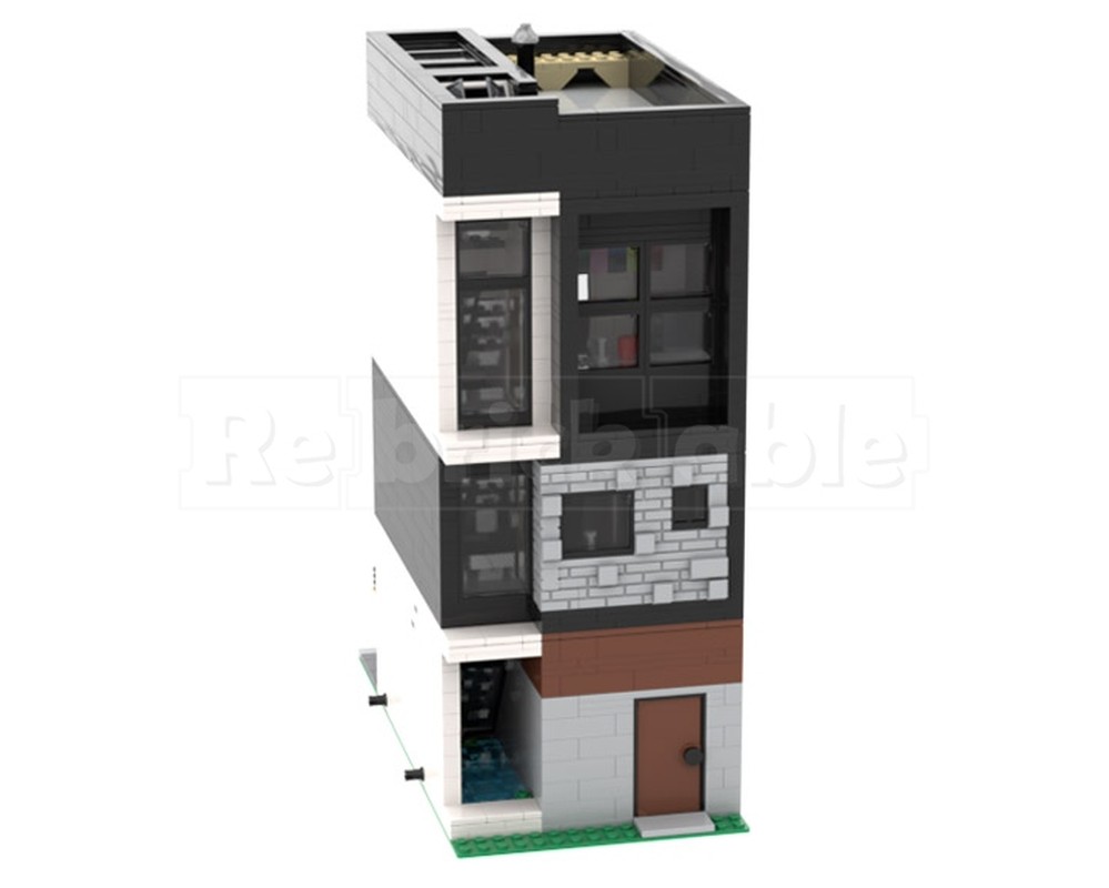 LEGO MOC Modern Architecture Residence with Garage Modular Building by ...