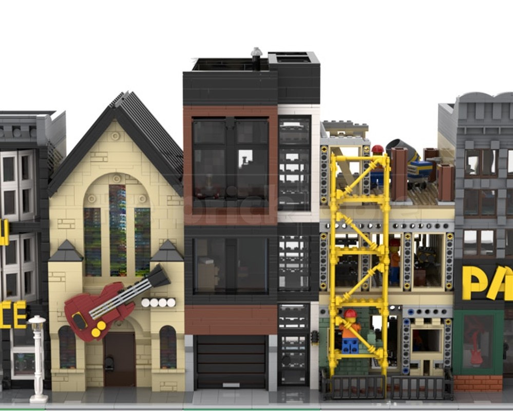 LEGO MOC Modern Architecture Residence with Garage Modular Building by ...