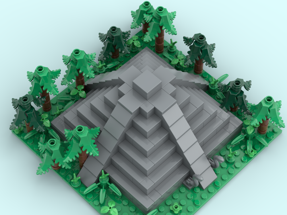 LEGO MOC Maya Pyramid in the Jungle by zsobricks | Rebrickable - Build ...
