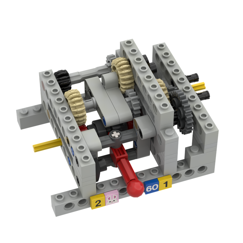 LEGO MOC 60-80 two speed gearbox for GBC and more by andybell ...