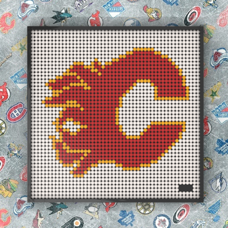 LEGO MOC NHL Art - Calgary Flames by Brick Studs | Rebrickable - Build ...