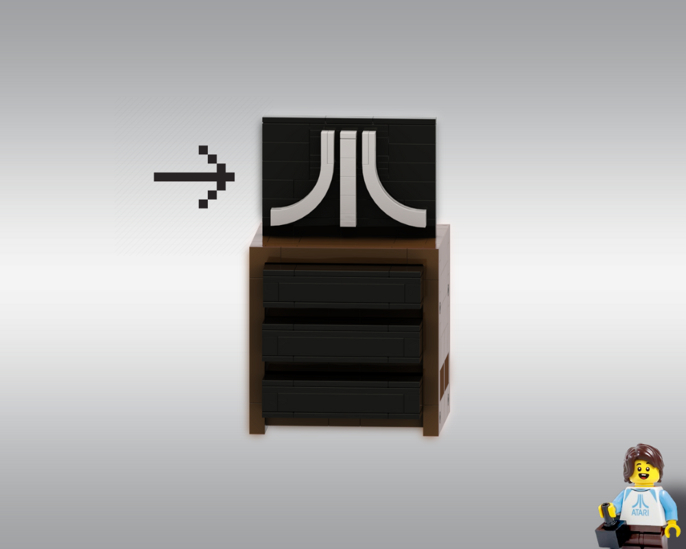 LEGO MOC Atari Logo - Set 10306 Cartridges Box Add-on by freddiebricks ...