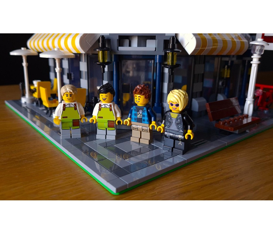 LEGO MOC-179795 Cafe Corner 2023 by JRodOnBricks | Rebrickable - Build ...