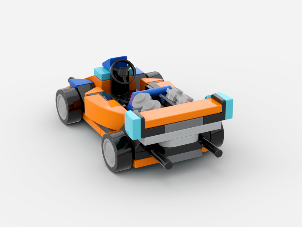 LEGO MOC Go Kart - Orange by Agilinzzz | Rebrickable - Build with LEGO