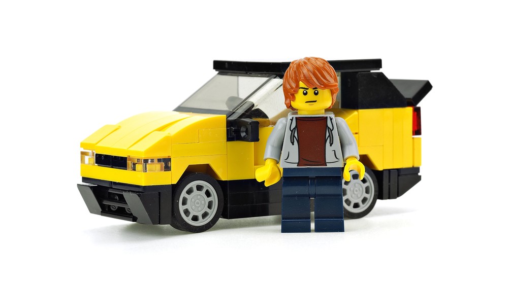 LEGO MOC Small yellow sport car by De_Marco | Rebrickable - Build with LEGO