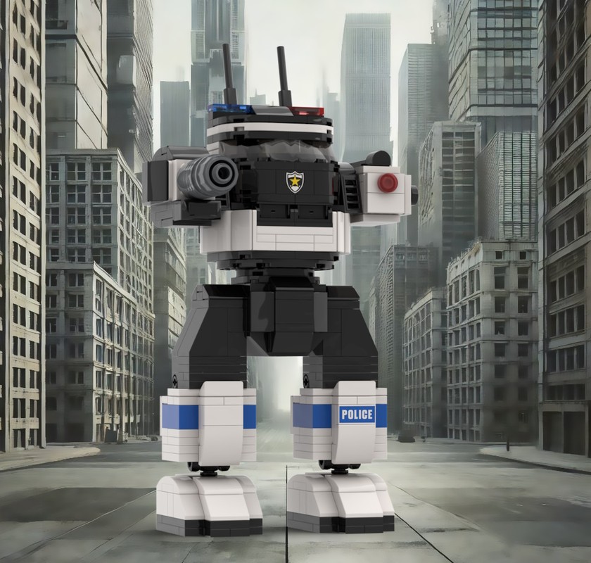 LEGO MOC Police UrbanMech by RhoMoonCo | Rebrickable - Build with LEGO
