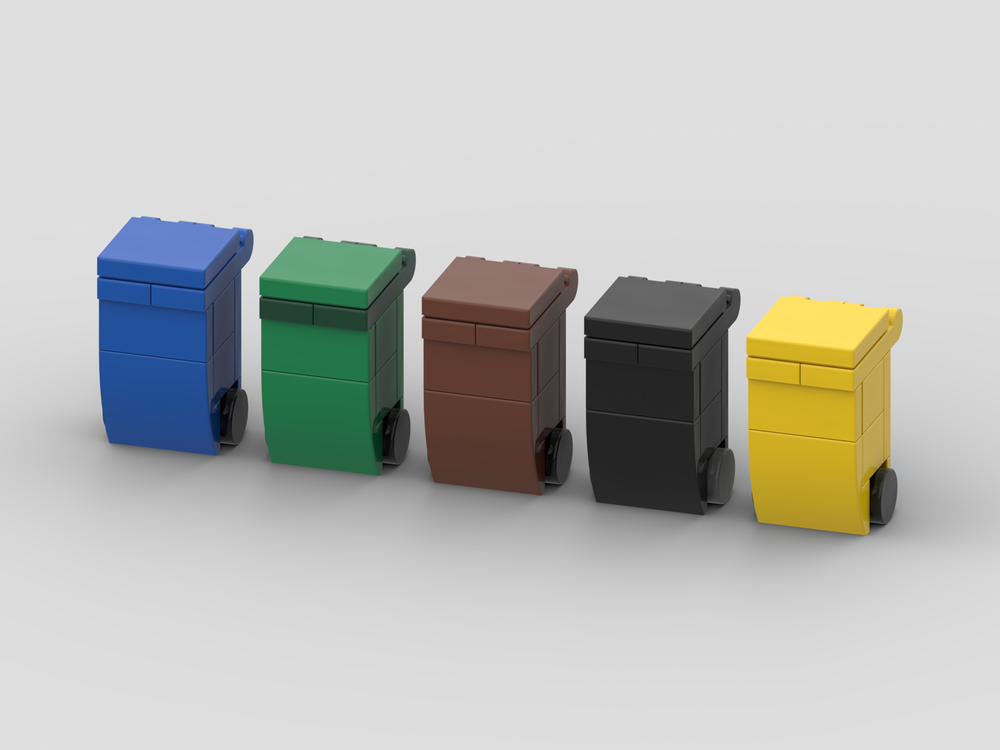 LEGO MOC Garbage cans by BrickHappens | Rebrickable - Build with LEGO