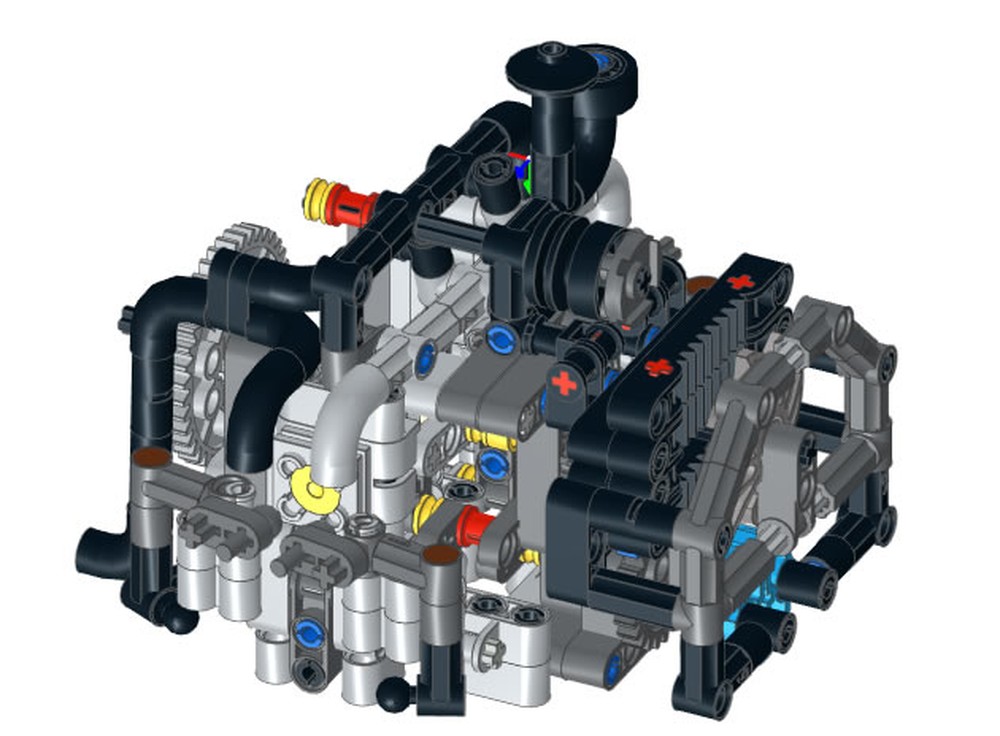 LEGO MOC Lego Technic Citroen 2CV Engine with working Valves plus ...