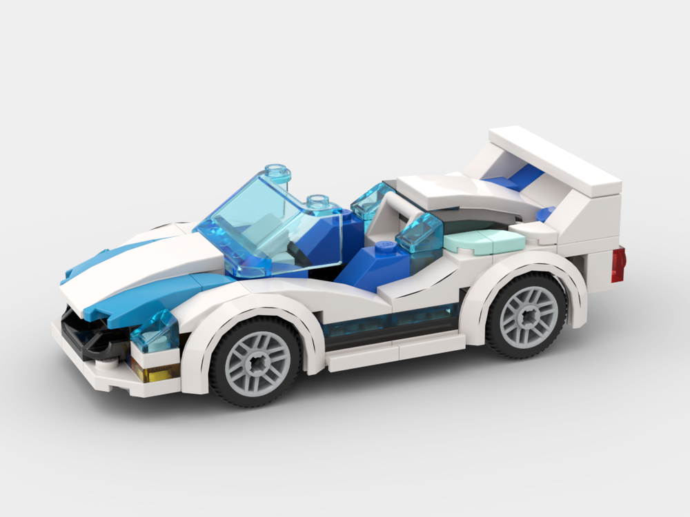 LEGO MOC Sport Car - White by Agilinzzz | Rebrickable - Build with LEGO