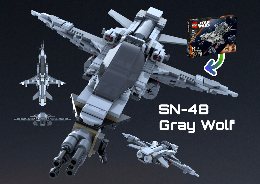 LEGO MOC SN-48 Gray Wolf | 75346 Pirate Snub Fighter alt-build by ...