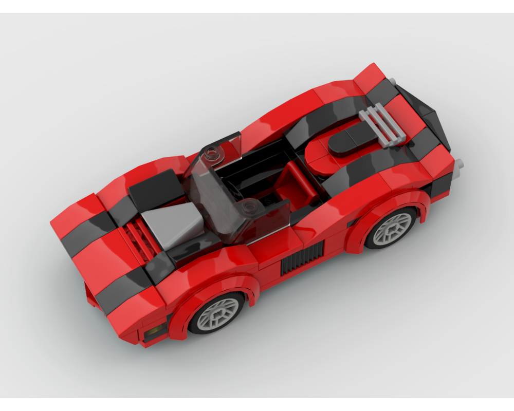 LEGO MOC Sport Car - Red by Agilinzzz | Rebrickable - Build with LEGO