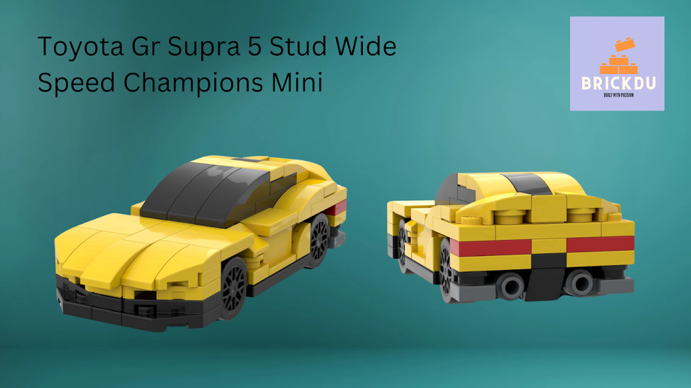 LEGO MOC Toyota Gr Supra (5 stud wide) Speed Champions mini by Brickdu ...