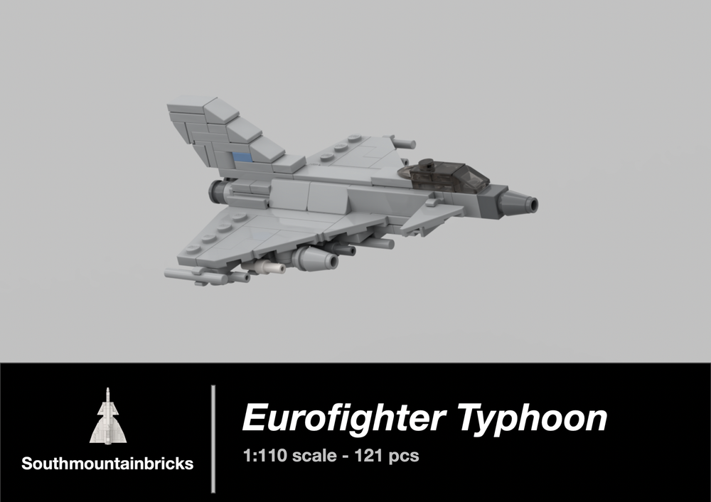 LEGO MOC Eurofighter Typhoon [1:110 scale] by Southmountainbricks ...