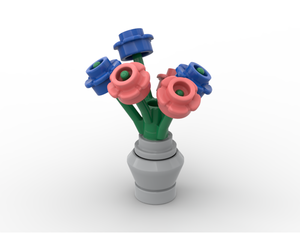 LEGO MOC Flower Pot Pack - Minifig Scaled by Motions_King | Rebrickable ...