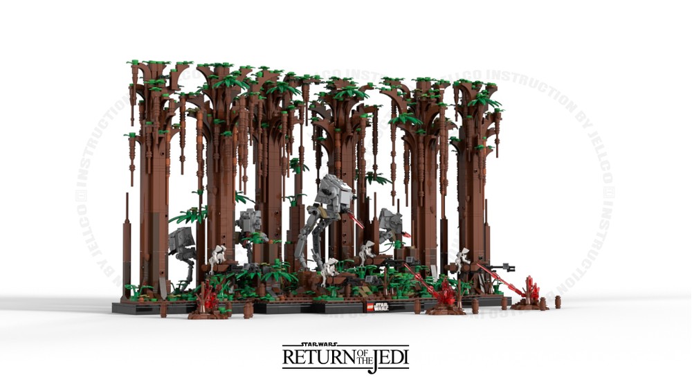 LEGO MOC Micro Diorama : Battle of Forest Moon(ENDOR) by jellco ...