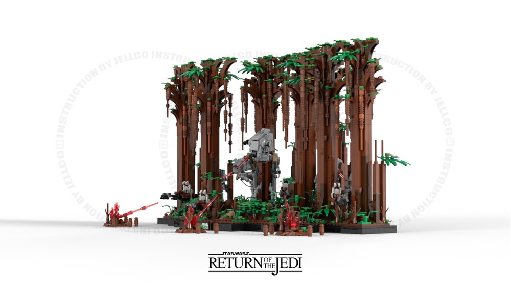 LEGO MOC Micro Diorama : Battle of Forest Moon(ENDOR) by jellco ...