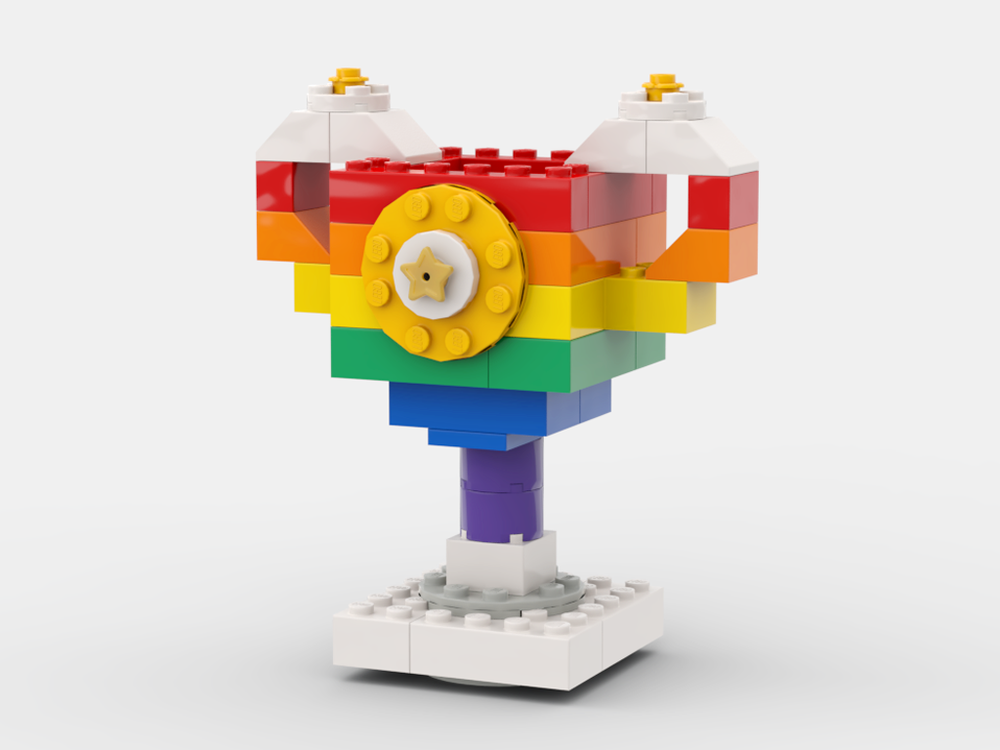 LEGO MOC Rainbow Trophy by Agilinzzz | Rebrickable - Build with LEGO