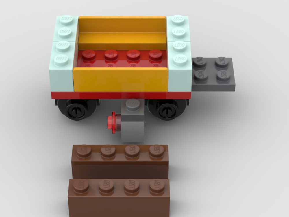 LEGO MOC Mini Train Cargo Wagon by kiddaskid | Rebrickable - Build with ...