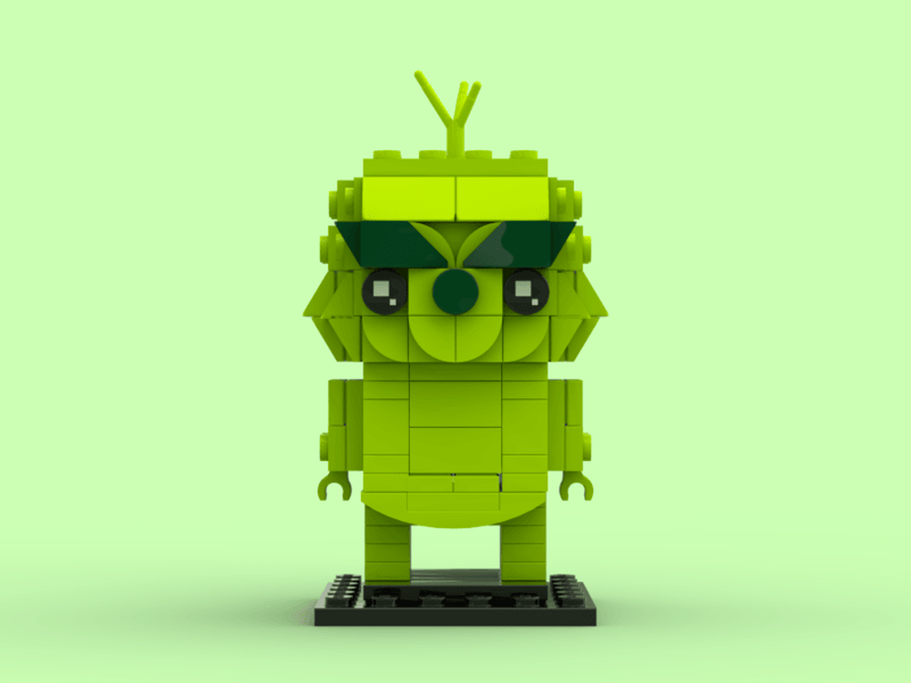 LEGO MOC Grinch Brickheadz by Bricked Things | Rebrickable - Build with ...