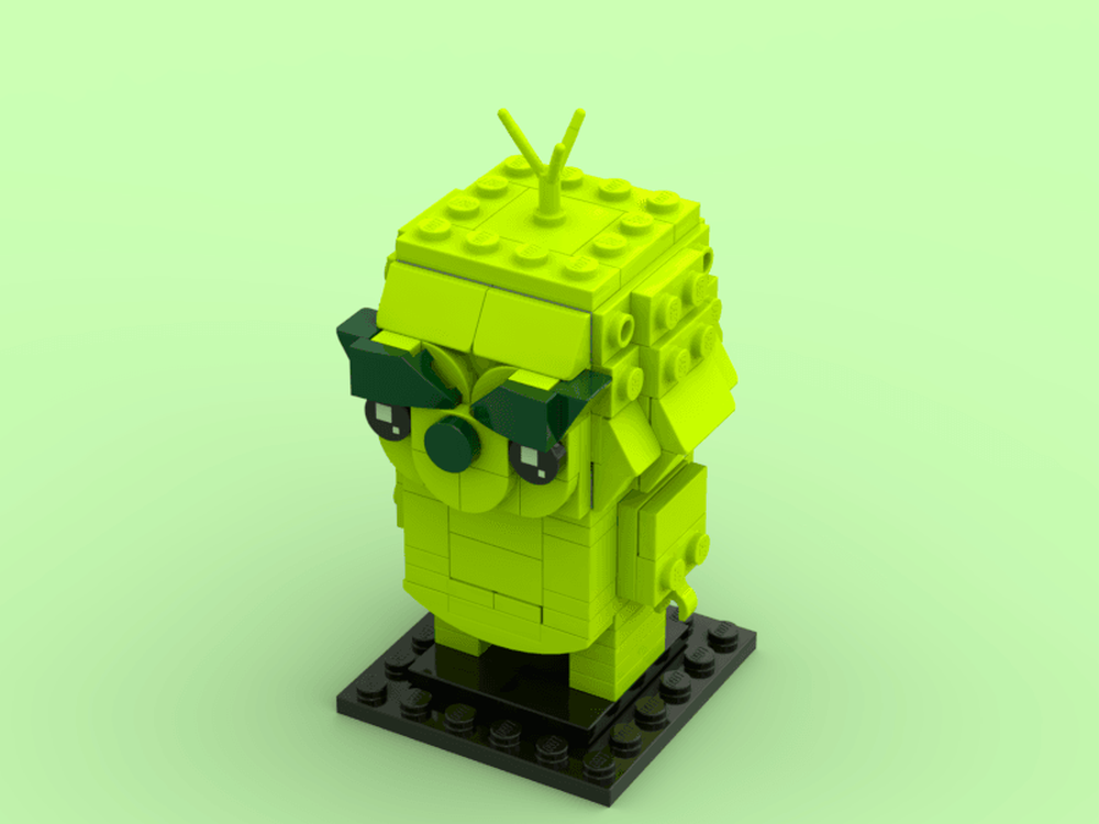 LEGO MOC Grinch Brickheadz by Bricked Things | Rebrickable - Build with ...