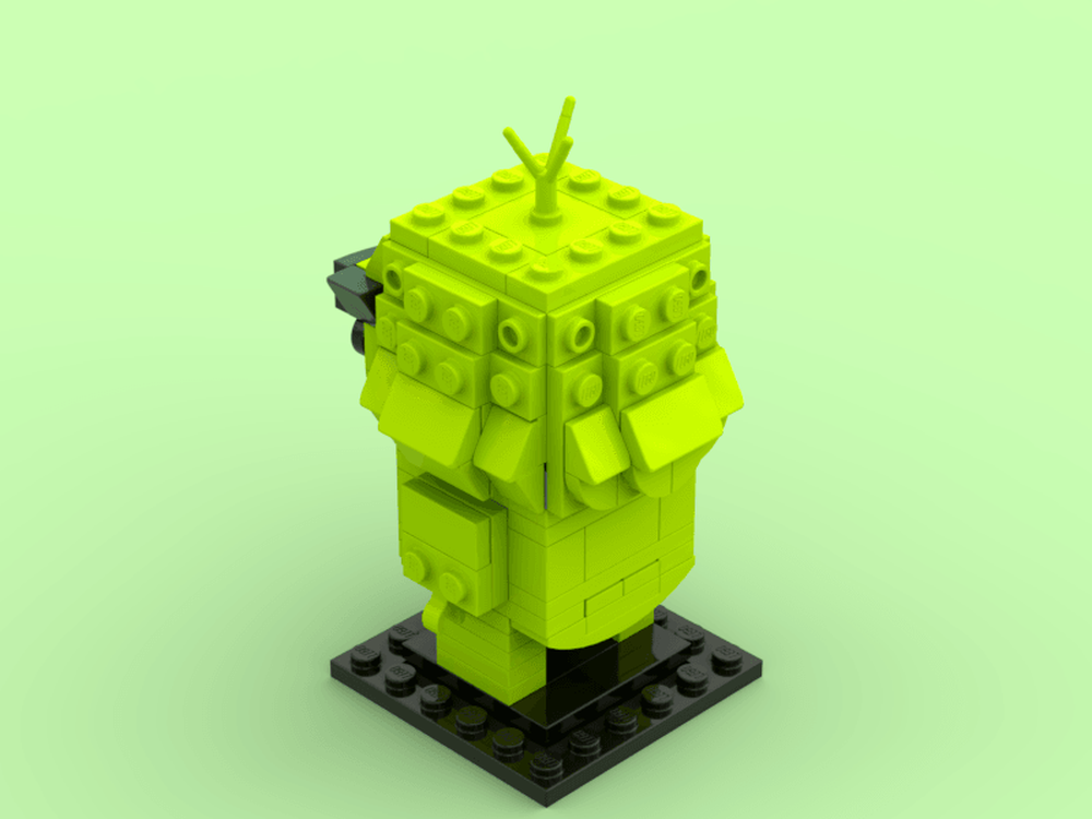 LEGO MOC Grinch Brickheadz by Bricked Things | Rebrickable - Build with ...