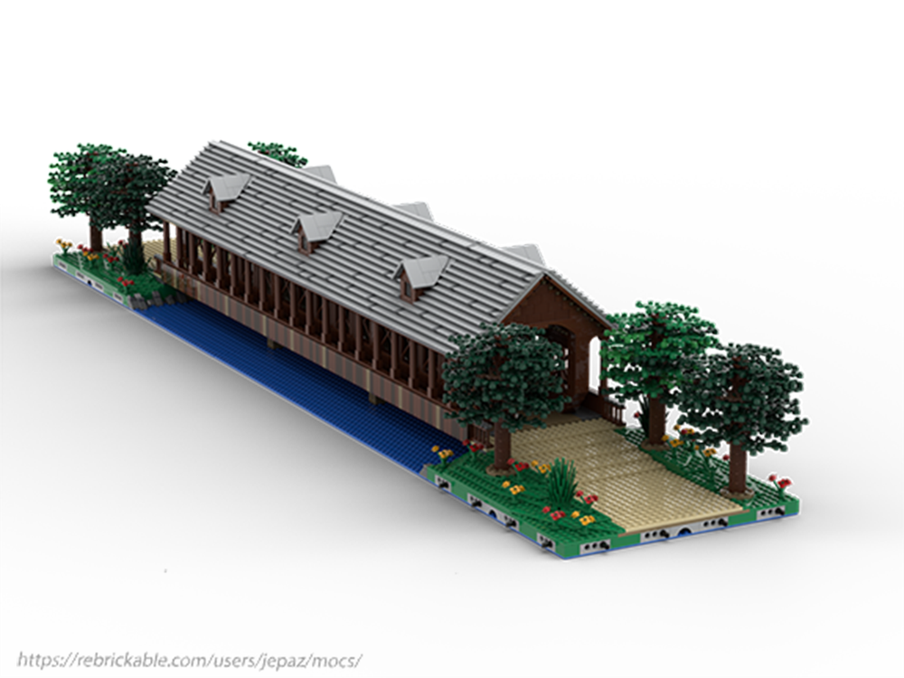 LEGO MOC Covered Bridge by jepaz | Rebrickable - Build with LEGO