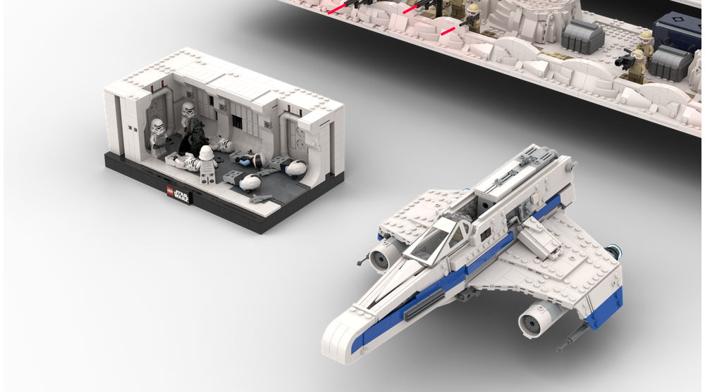 LEGO MOC SW REBELS BUNDLE Echo Base Gate / Rebel cannons / Shield ...
