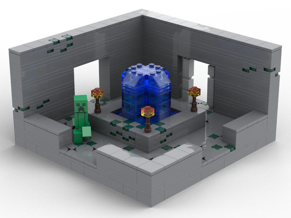 LEGO MOC Minecraft Stronghold Fountain Room by FyreDragon | Rebrickable ...