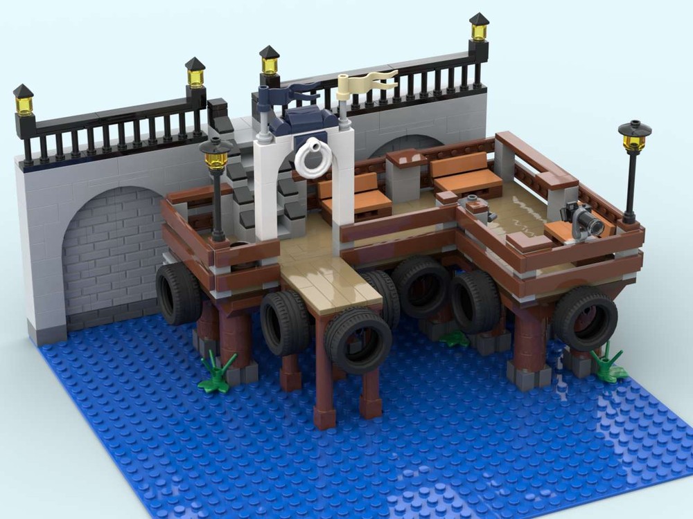 LEGO MOC City Dock/Pier & Retaining Wall by BrickBuildersMD ...