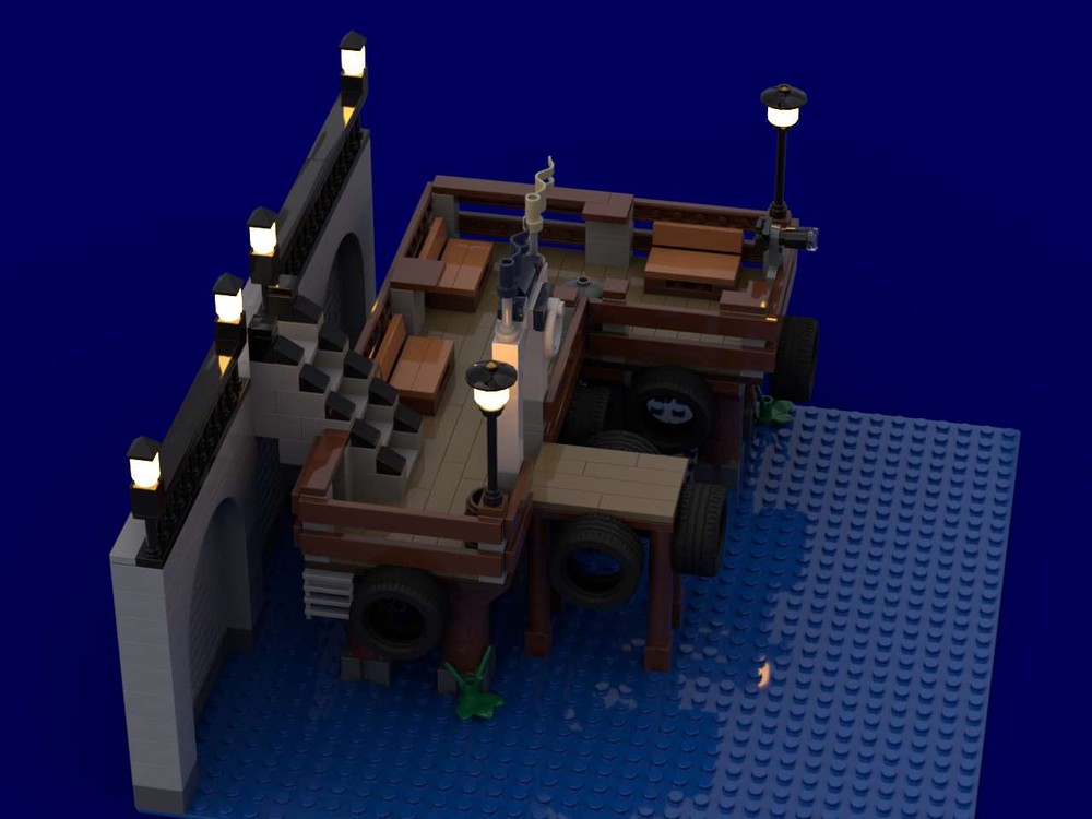 LEGO MOC City Dock/Pier & Retaining Wall by BrickBuildersMD ...