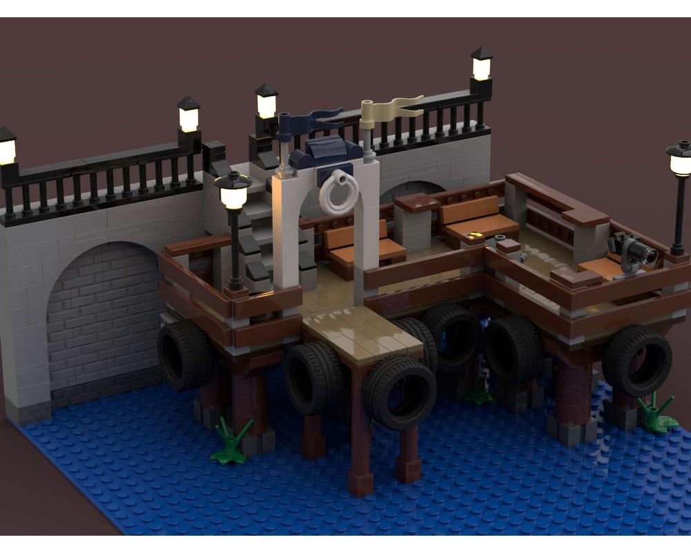 LEGO MOC City Dock/Pier & Retaining Wall by BrickBuildersMD ...
