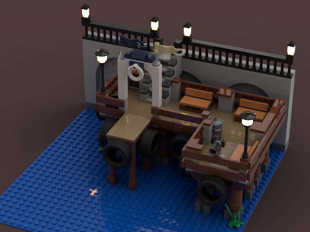 LEGO MOC City Dock/Pier & Retaining Wall by BrickBuildersMD ...