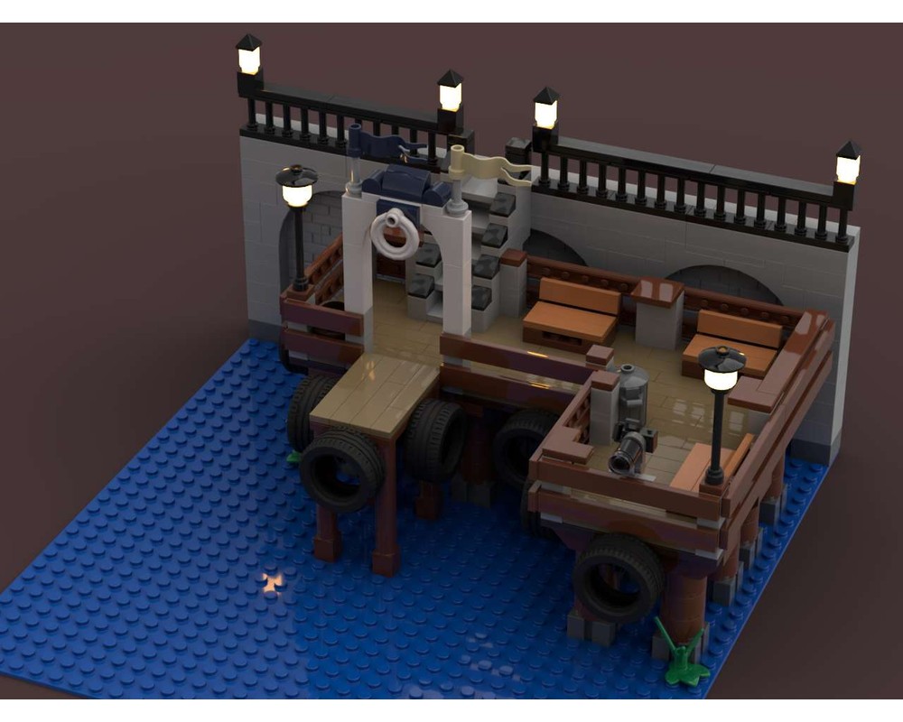 LEGO MOC City Dock/Pier & Retaining Wall by BrickBuildersMD ...