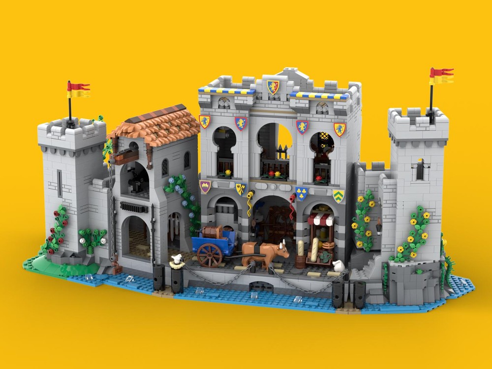 LEGO MOC Fortified Port - 10305 Lion Knights' Castle Alternative Build ...