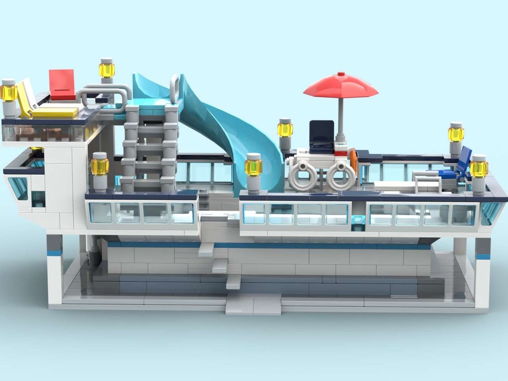 LEGO MOC Harbor Brick Pool Deck by BrickBuildersMD | Rebrickable ...