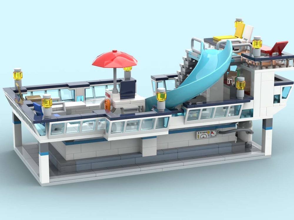 LEGO MOC Harbor Brick Pool Deck by BrickBuildersMD | Rebrickable ...