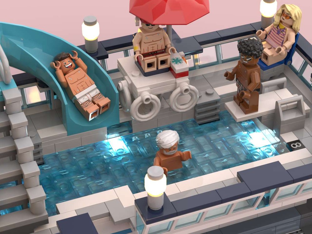 LEGO MOC Harbor Brick Pool Deck by BrickBuildersMD | Rebrickable ...