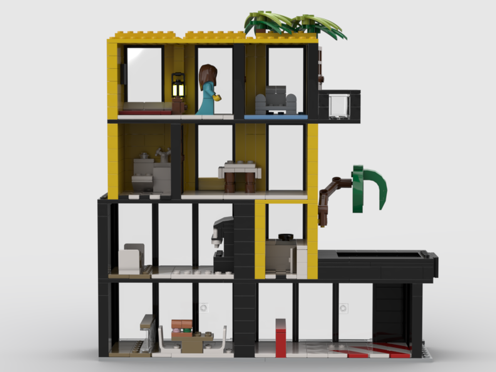 LEGO MOC Modern City Apartments by Sick Brix | Rebrickable - Build with ...