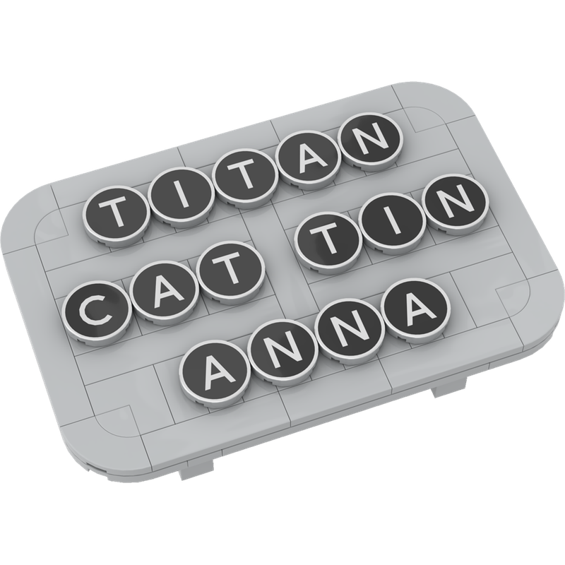 LEGO MOC Simple Nameplate by VDWWD | Rebrickable - Build with LEGO