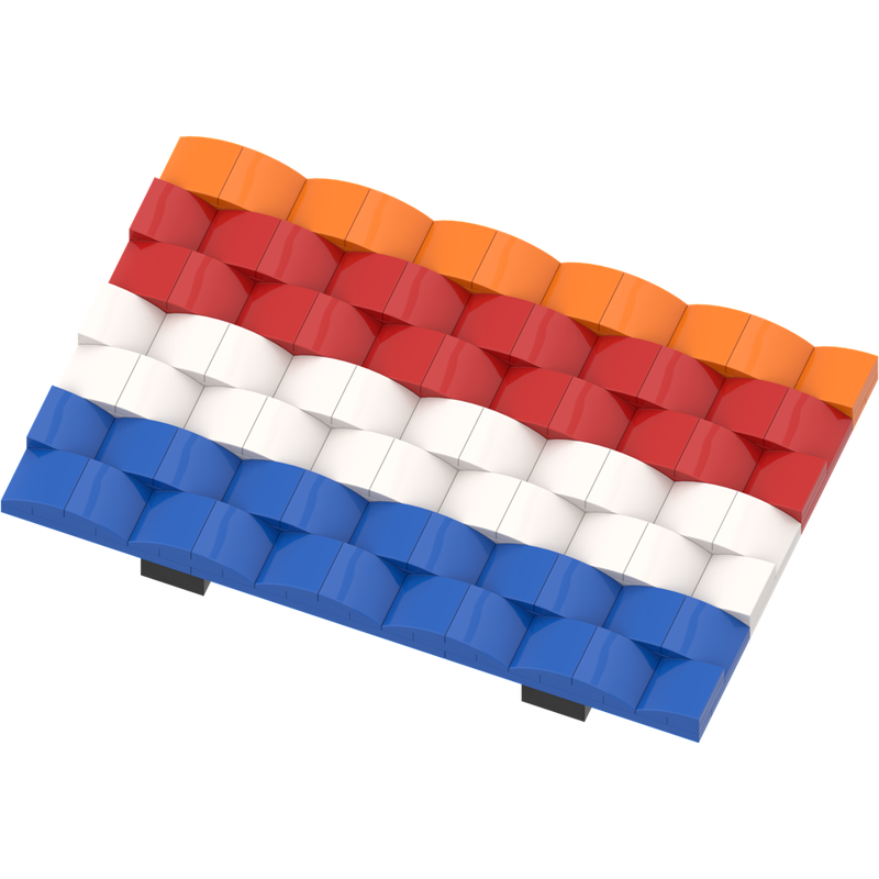 LEGO MOC Dutch Flag by VDWWD | Rebrickable - Build with LEGO