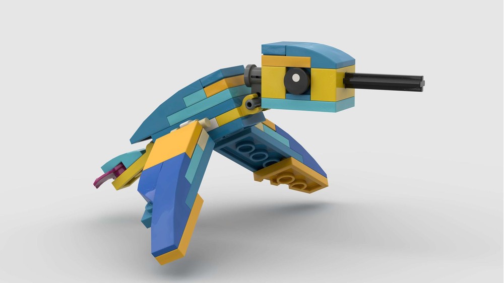 LEGO MOC Hummingbird and Flower by jlherbst77 | Rebrickable - Build ...